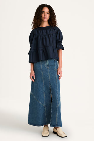 MERLETTE Merlette Sol Crochet-Trimmed Top
