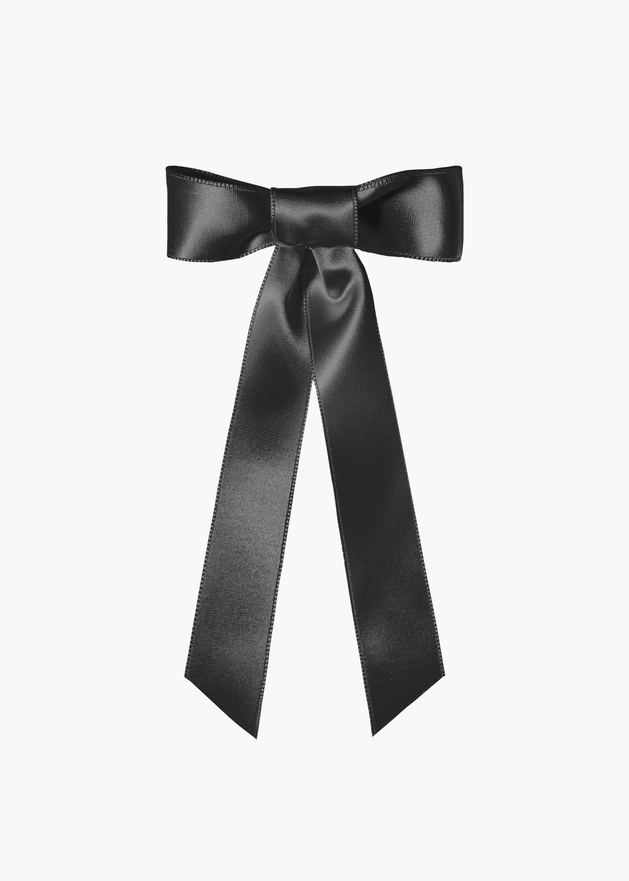 NEW JENNIFER BEHR penelope bow barrette in black Velvet Bow Barrette -- Black – Jennifer Behr LLC main image 2