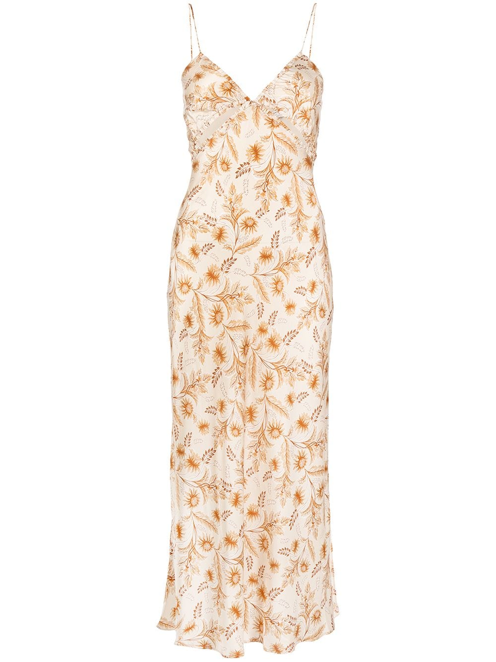 bec and bridge floral midi dress Bec & Bridge Fleetwood Floral Midi Dress In Brown - 21% Off