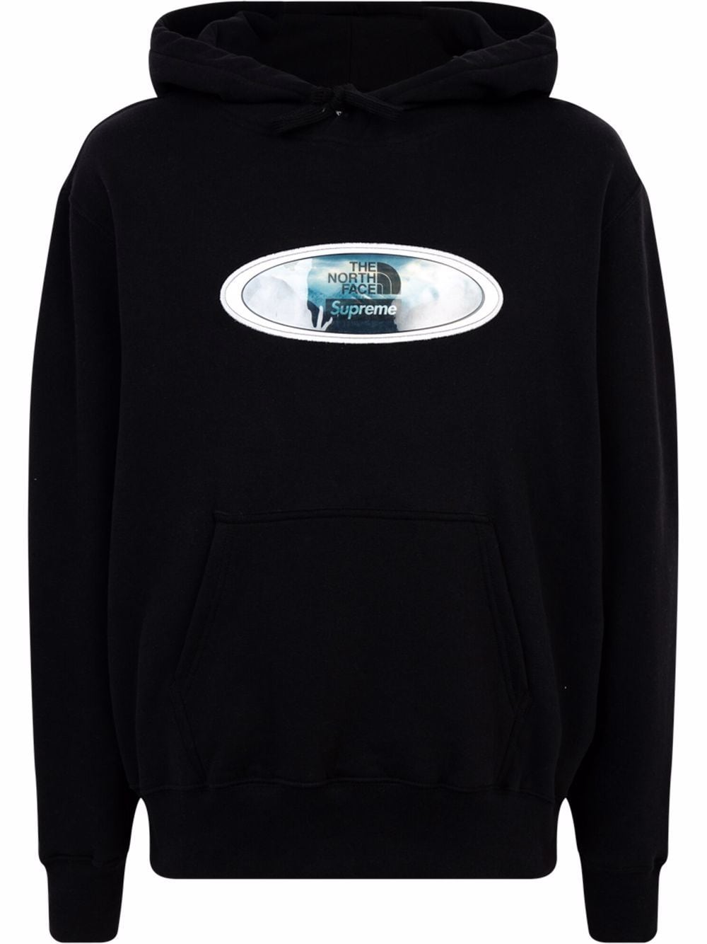 Supreme X The North Face Lenticular Mountain Hoodie - Black