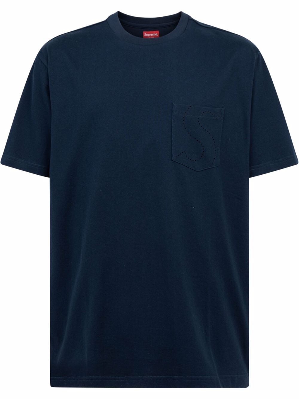 Supreme S Logo Laser Cut Pocket T-Shirt - Blue | Editorialist