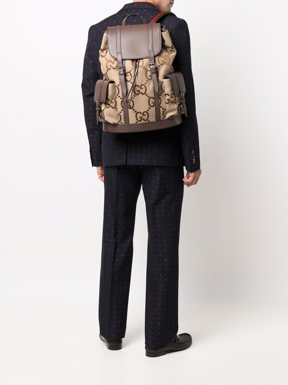 Gucci Jumbo Gg Backpack - Brown | Editorialist