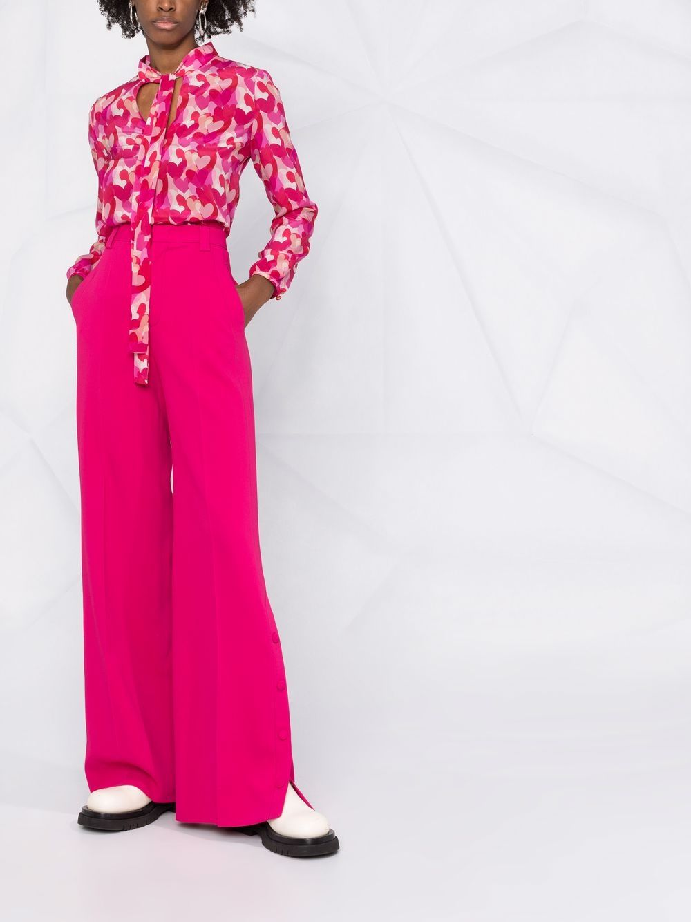 RED VALENTINO Tailored Wide-Leg Trousers