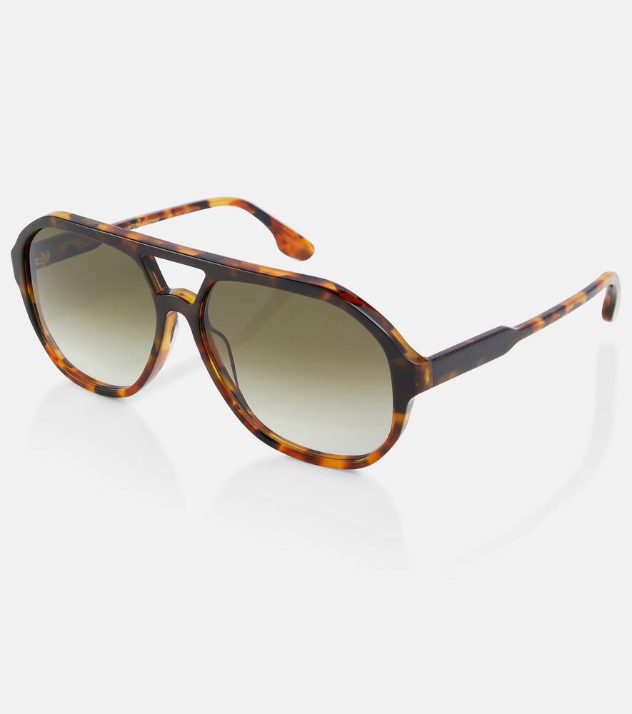 Victoria Beckham Flat-Brow Tortoiseshell Sunglasses - Brown  display picture 1
