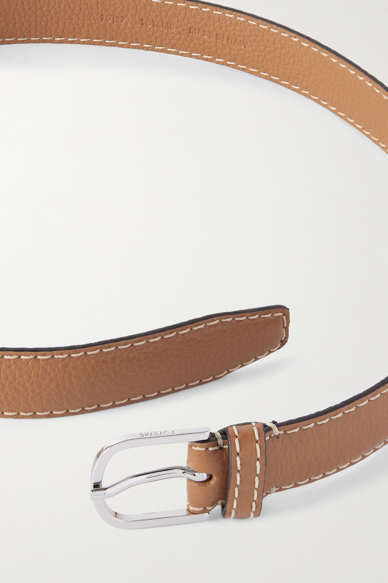 Toteme Leather Belt - Black | Editorialist