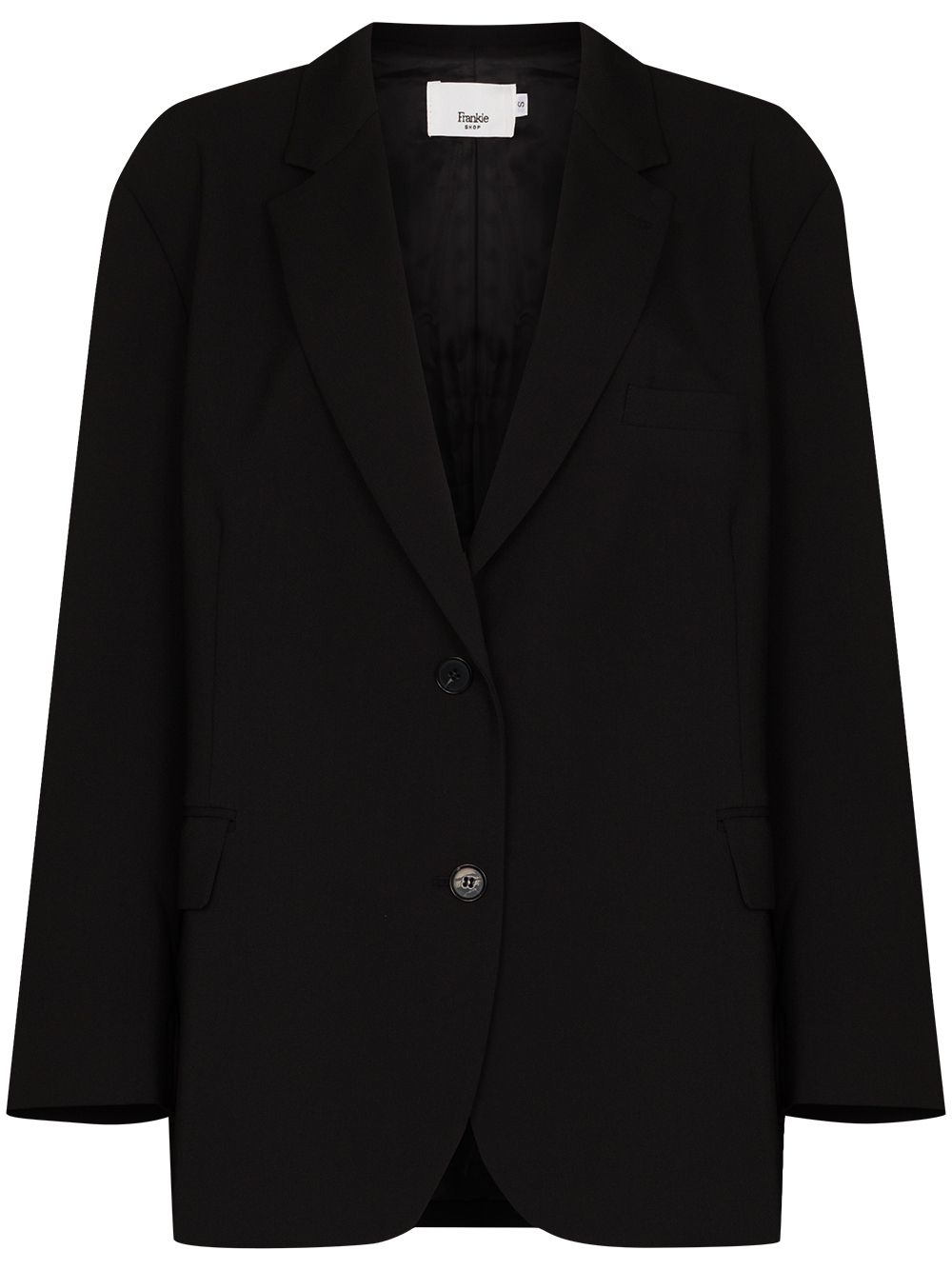 The Frankie Shop Bea Oversize Blazer Black Editorialist