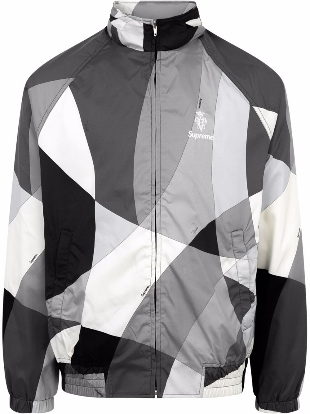 Supreme X Emilio Pucci Geometric-Print Sport Jacket - Black