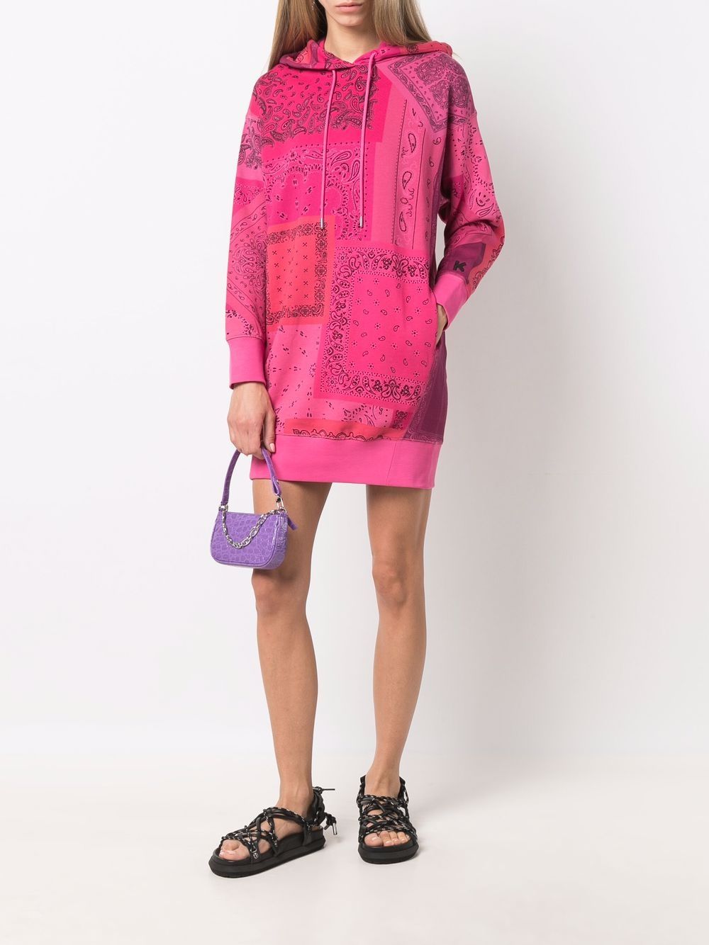 KENZO Kenzo Bandana Print Hoodie Dress