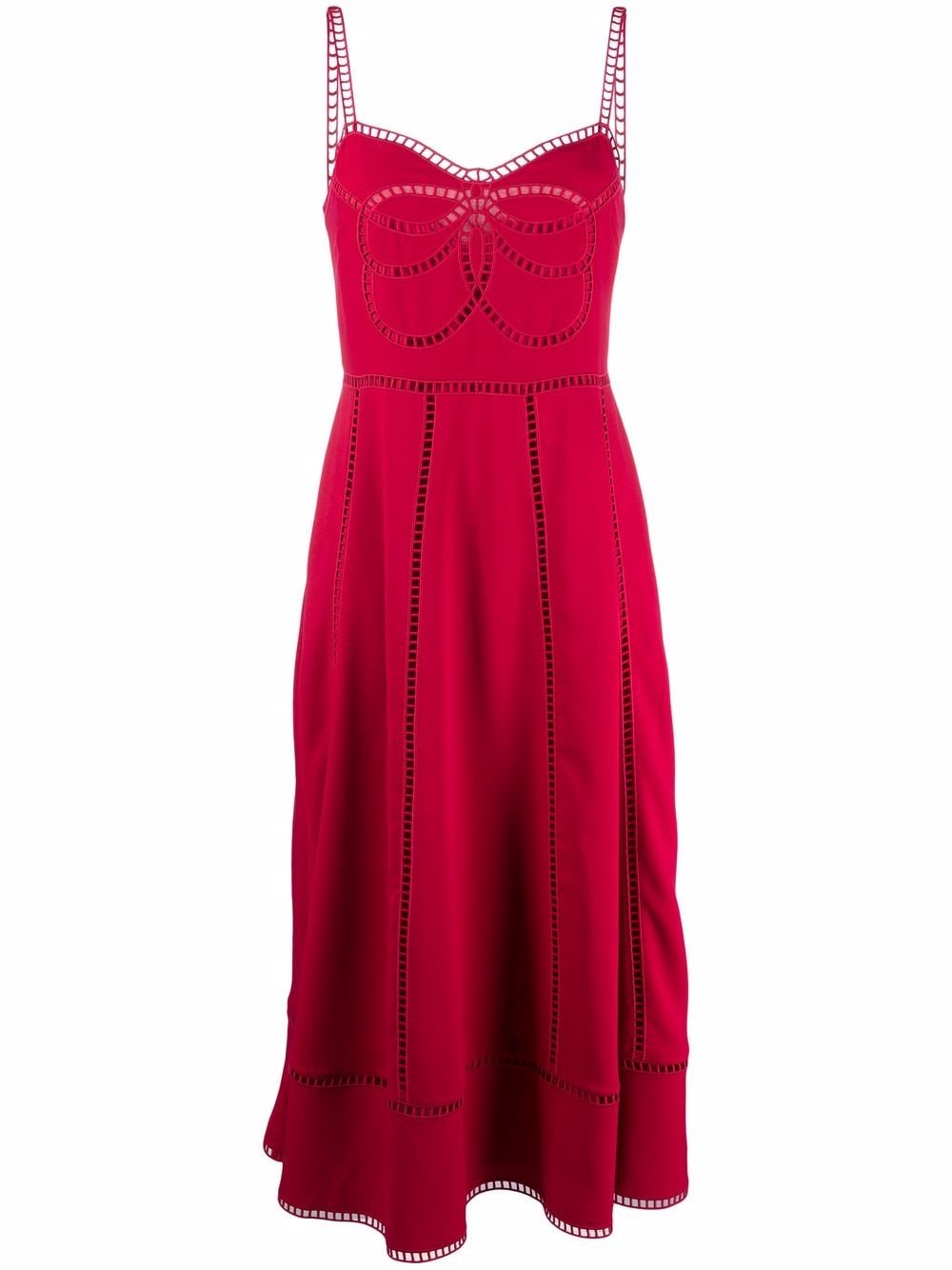 Embroidered Dress Red Valentino Dress Nordstrom Red Valentino Broderie  Anglaise Flared Dress Pink Editorialist