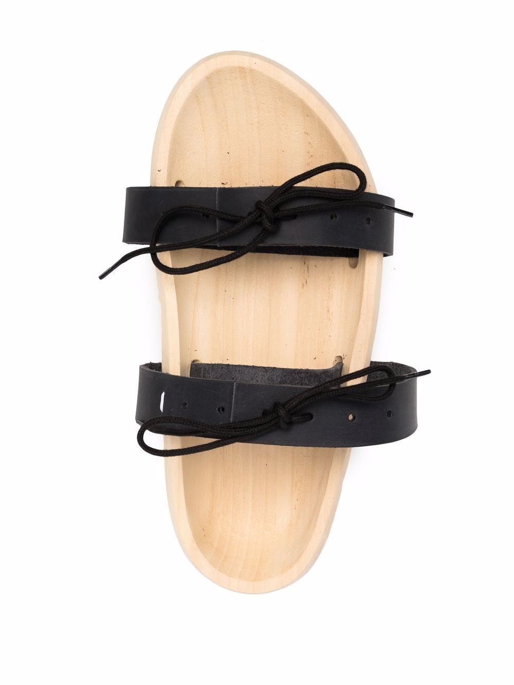Maison Margiela Wooden Sandals 木製 サンダル Maison Margiela Wooden-Sole Clog Sandals In Black - 70% Off