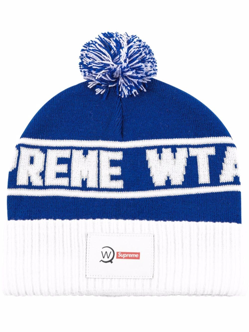Supreme WTAPS Beanie ニットキャップ　ボンボンビーニー Supreme X Wtaps Knitted Beanie - White | Editorialist