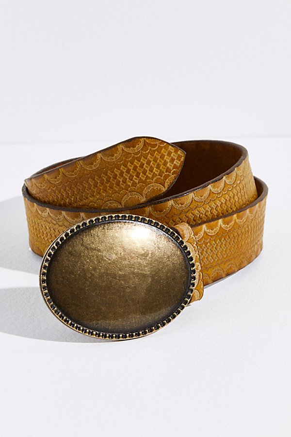 Free People Baby Duke Concho Belt - Ochre | Editorialist display picture 3