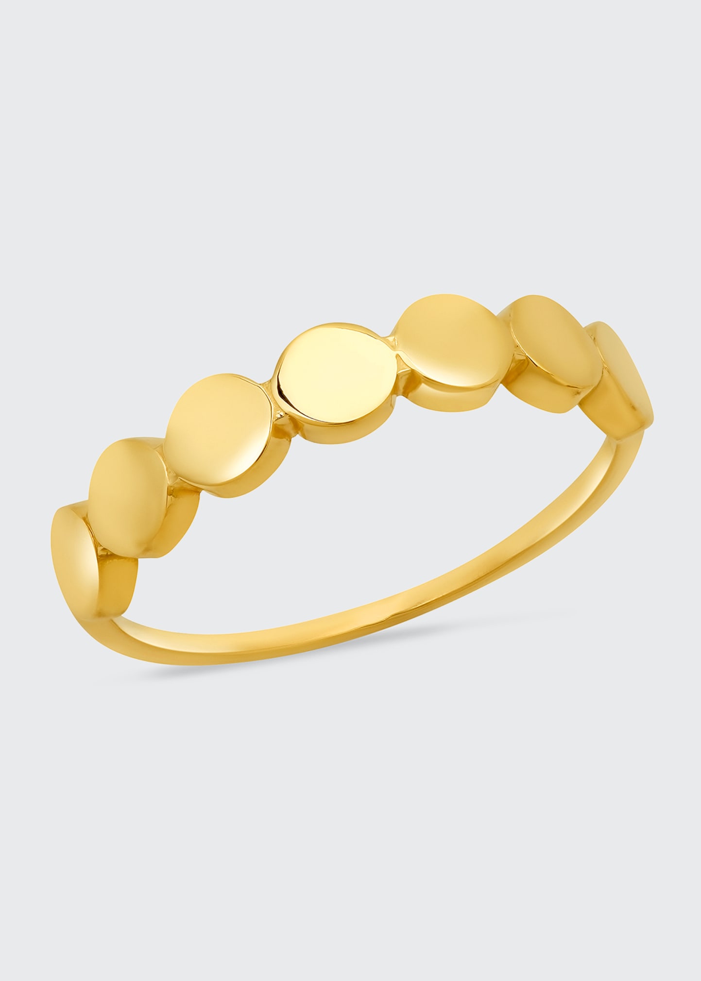 JENNIFER MEYER Mini Circle Link Ring In 18k Yellow Gold - Yg | Editorialist