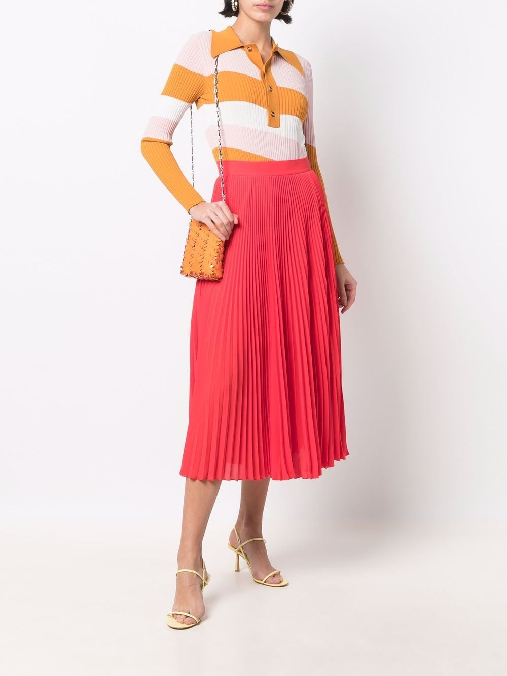 PHILOSOPHY DI LORENZO SERAFINI Plissé Midi Skirt