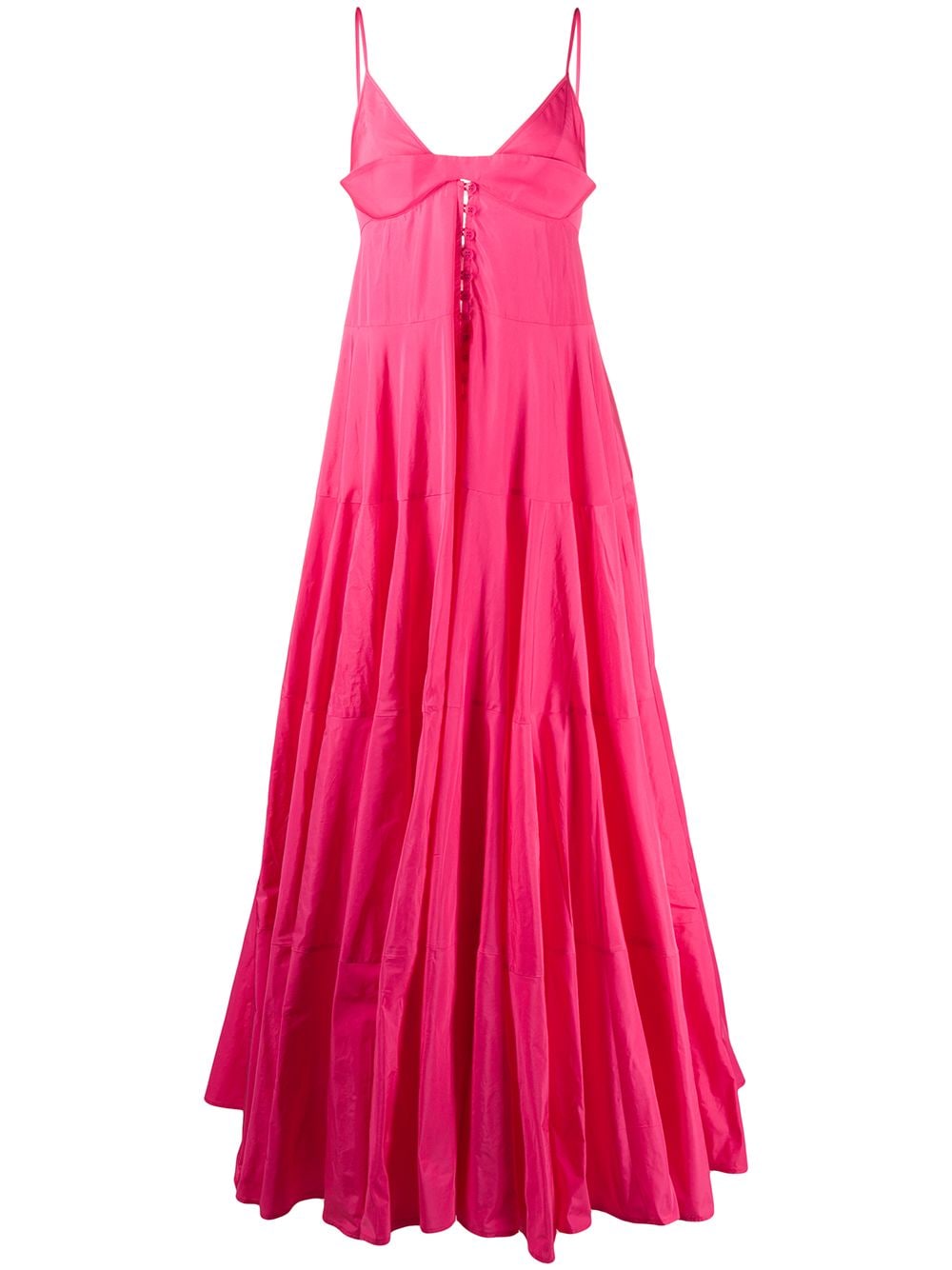 Jacquemus La Robe Manosque Taffeta Maxi-Dress In Pink - 32% Off |  Editorialist