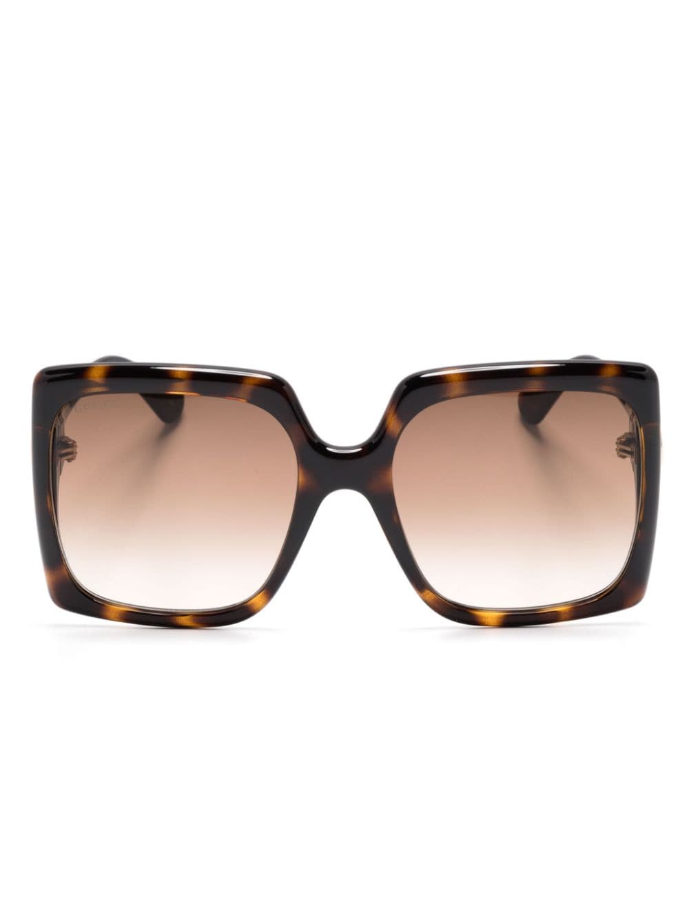 Gucci Interlocking-G Sunglasses - Brown | Editorialist