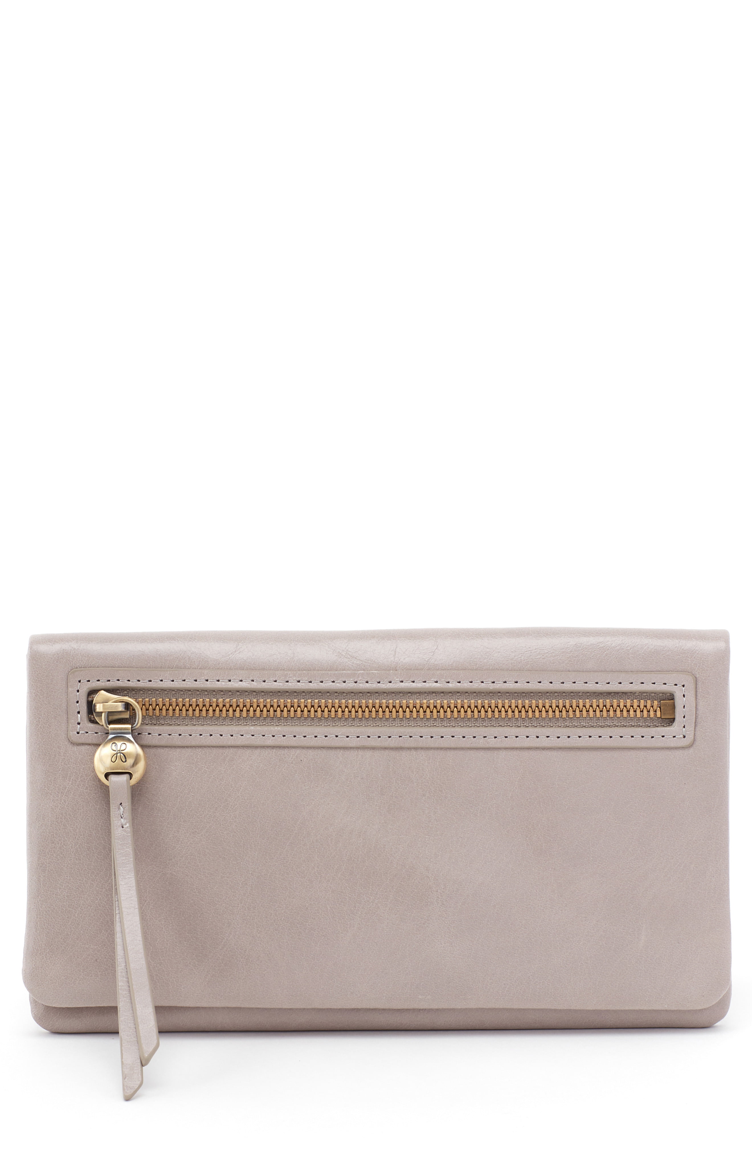 Hobo Lumen Zip Bifold Wallet Grey - Driftwood | Editorialist