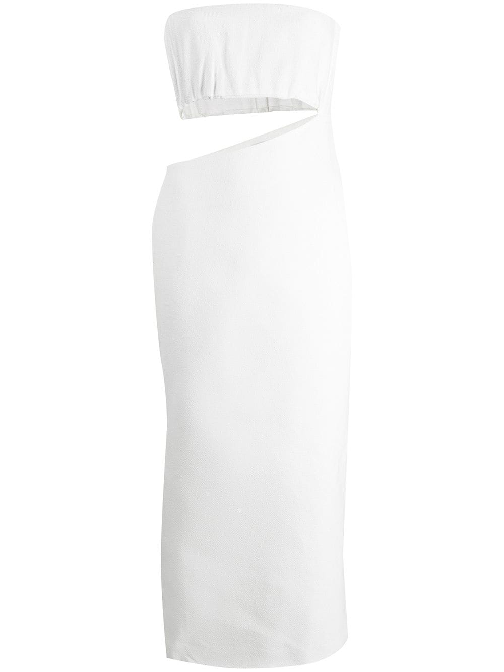 sir the label white cut out dress SIR. Willa Lace-trimmed Cutout Silk Maxi Dress in White