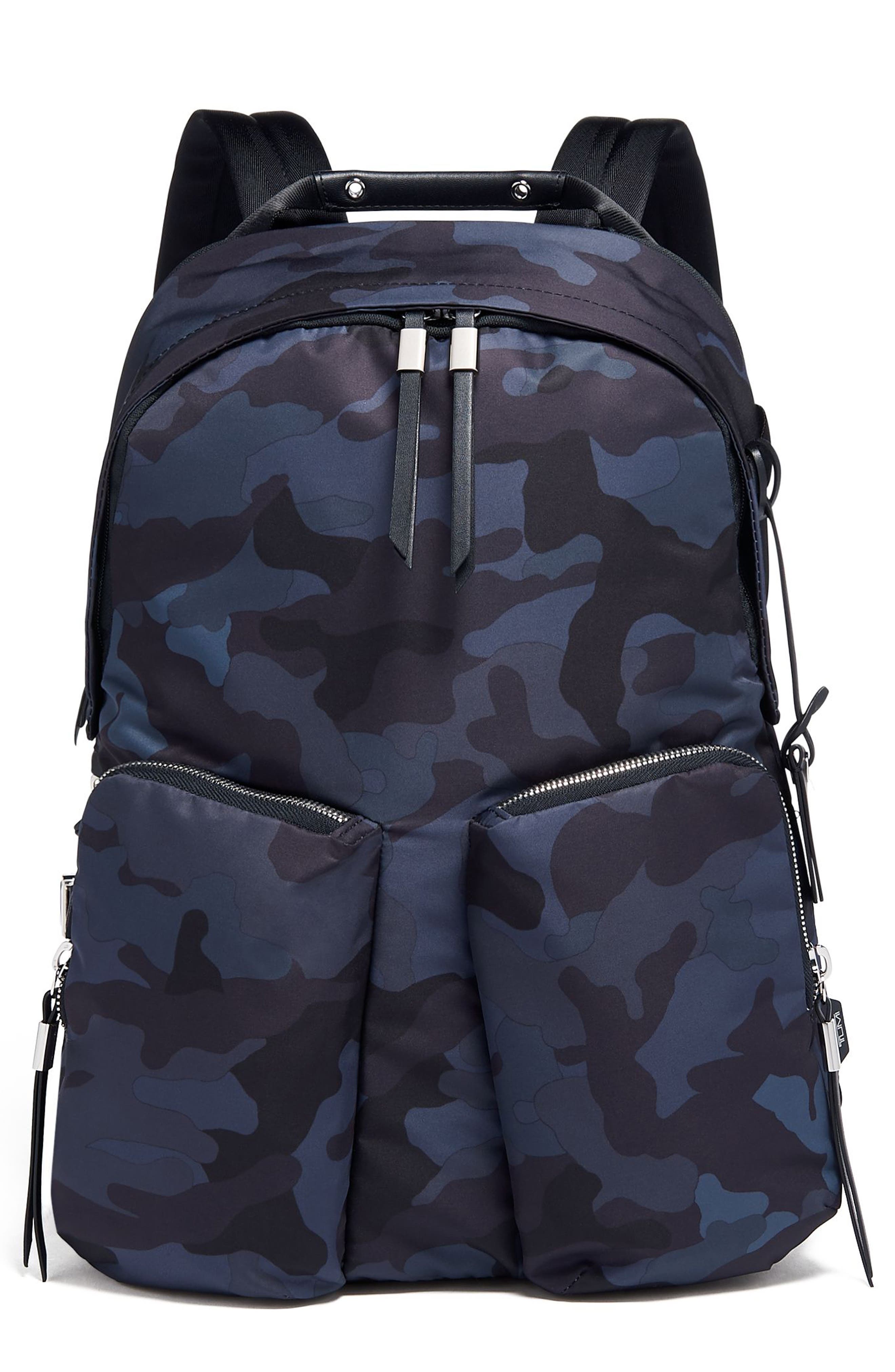 tumi backpack blue camo