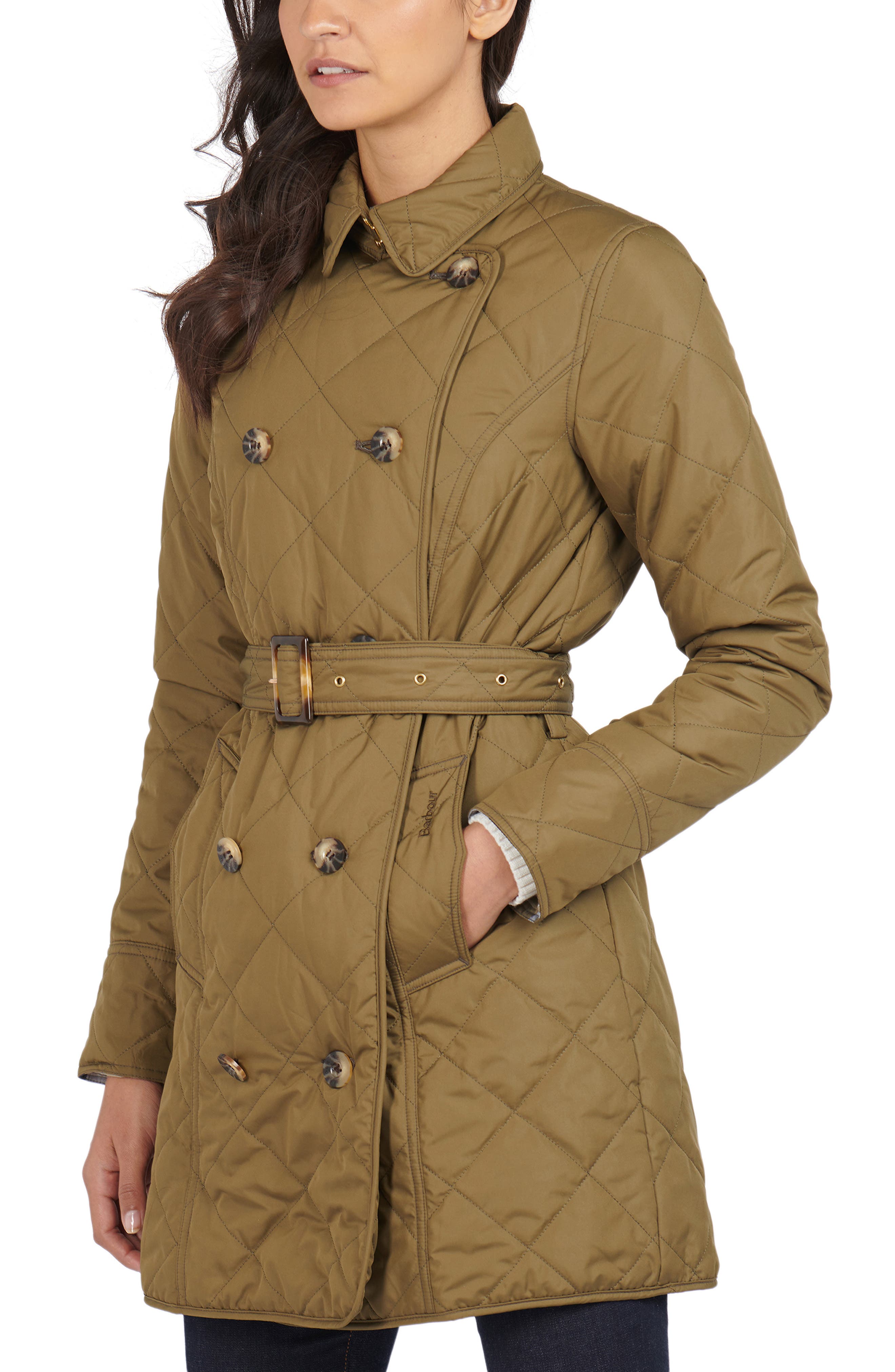 barbour belted jacket