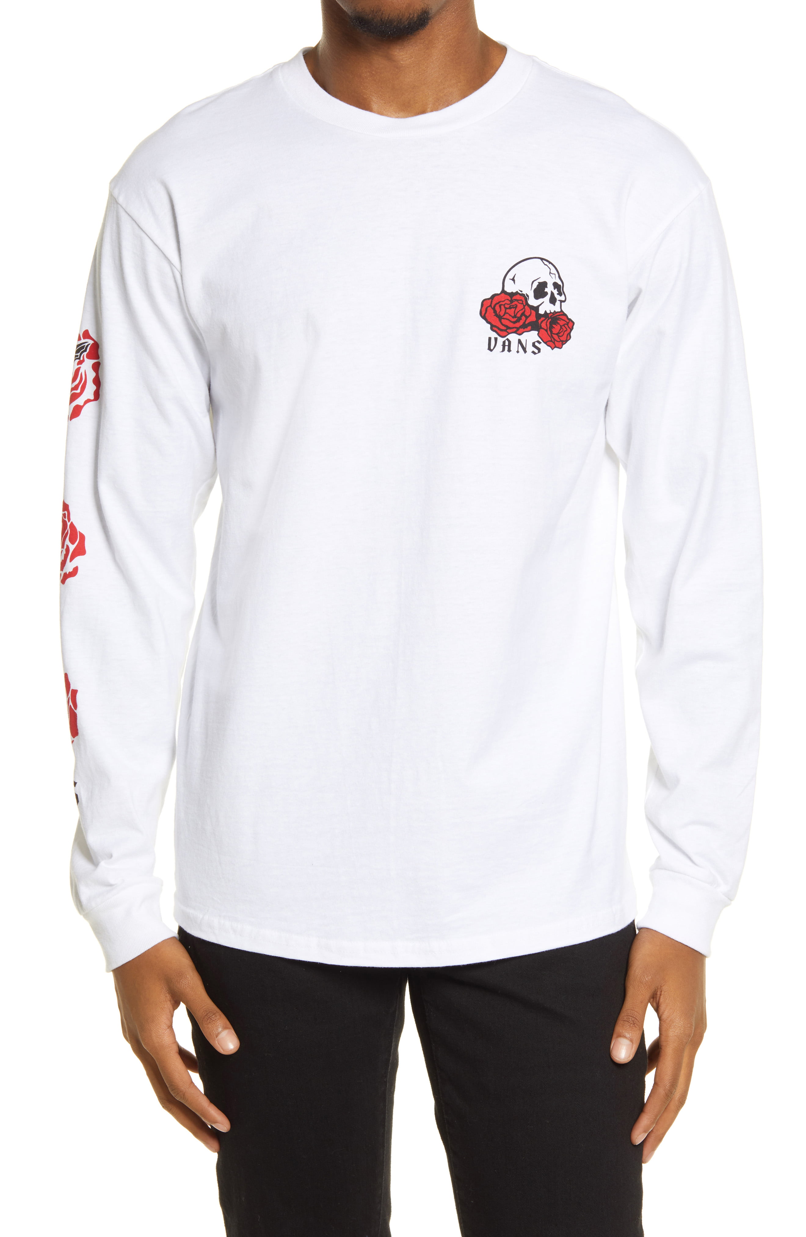 vans rose long sleeve