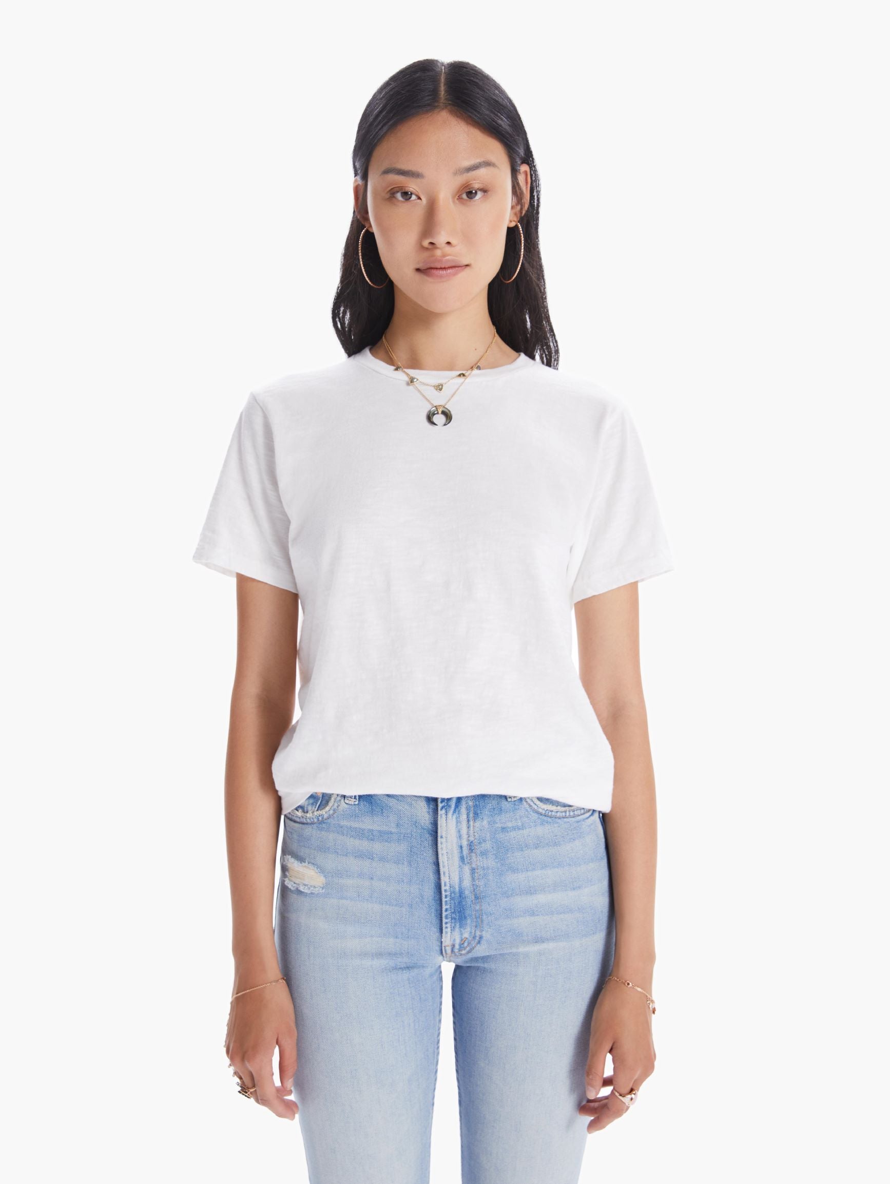 velva sheen white tee