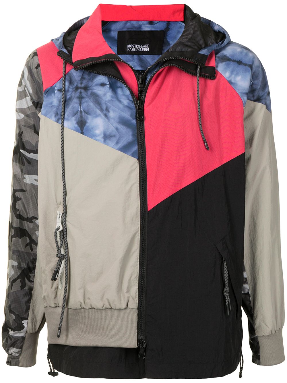 MOSTLY HEARD RARELY SEEN Mostly Heard Rarely Seen Patchwork Track Jacket
