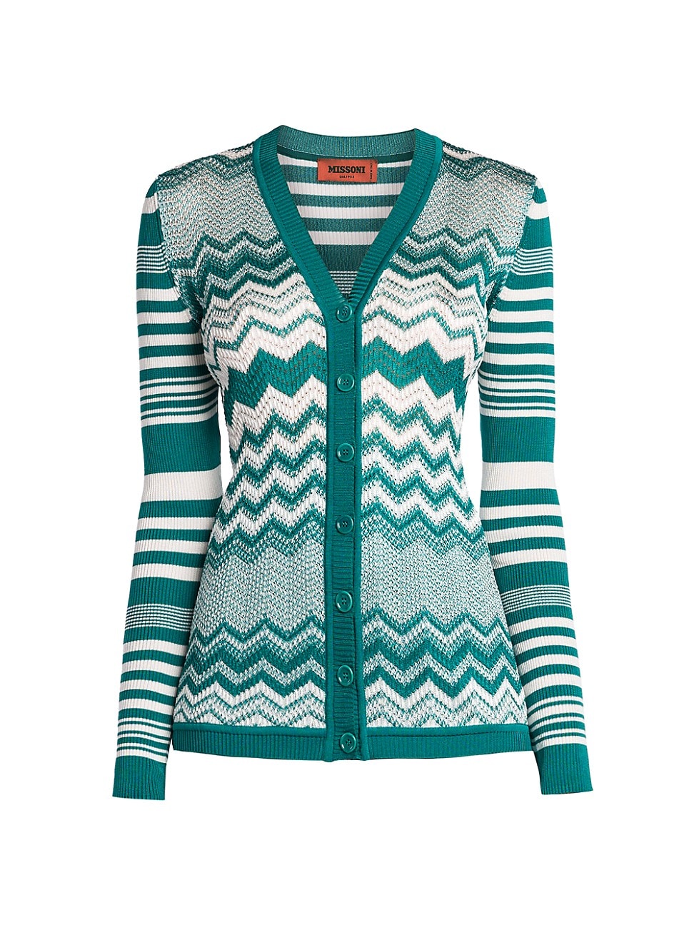 teal cardigan