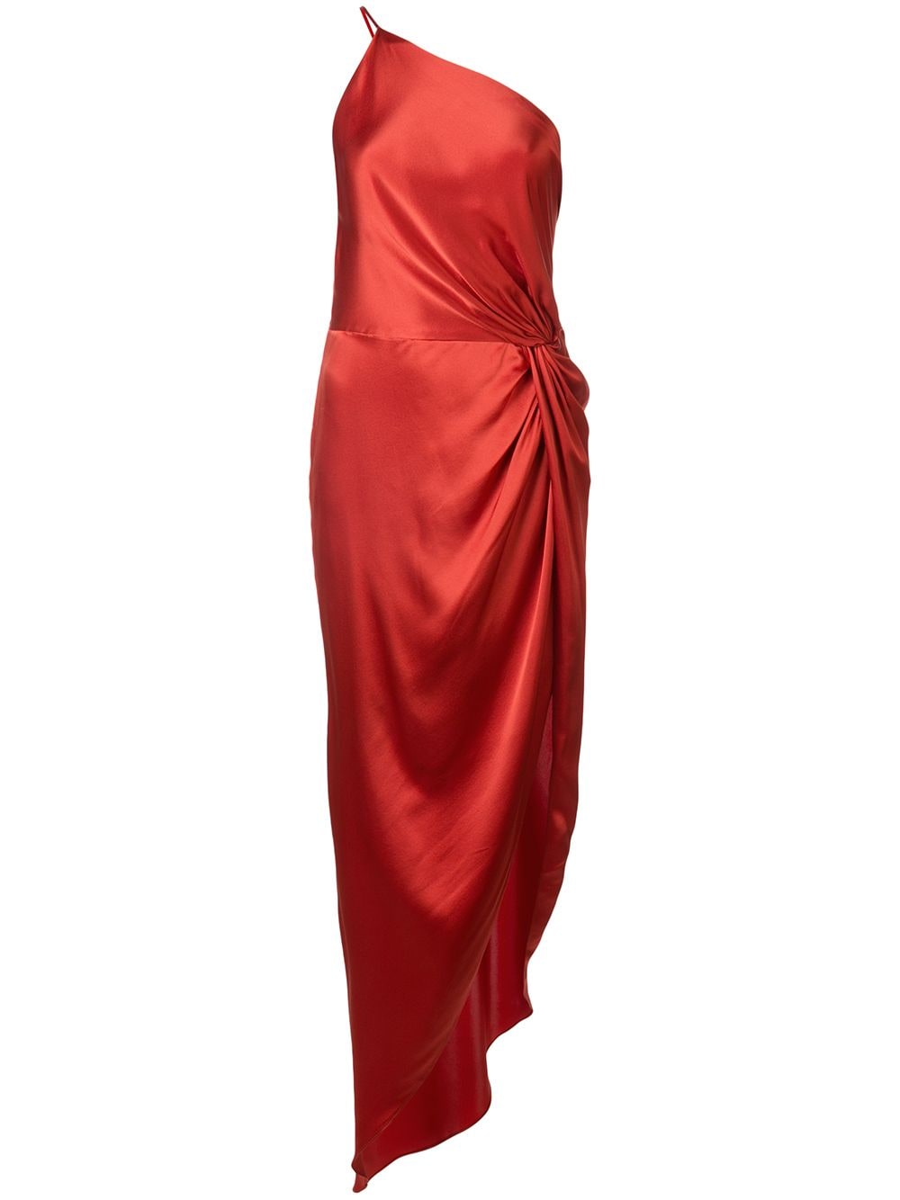 michelle mason twist knot midi dress Michelle Mason for FWRD Twist Knot Midi Dress in Bottle
