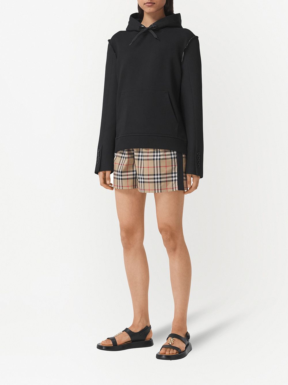 BURBERRY Burberry Check Stretch Cotton Shorts