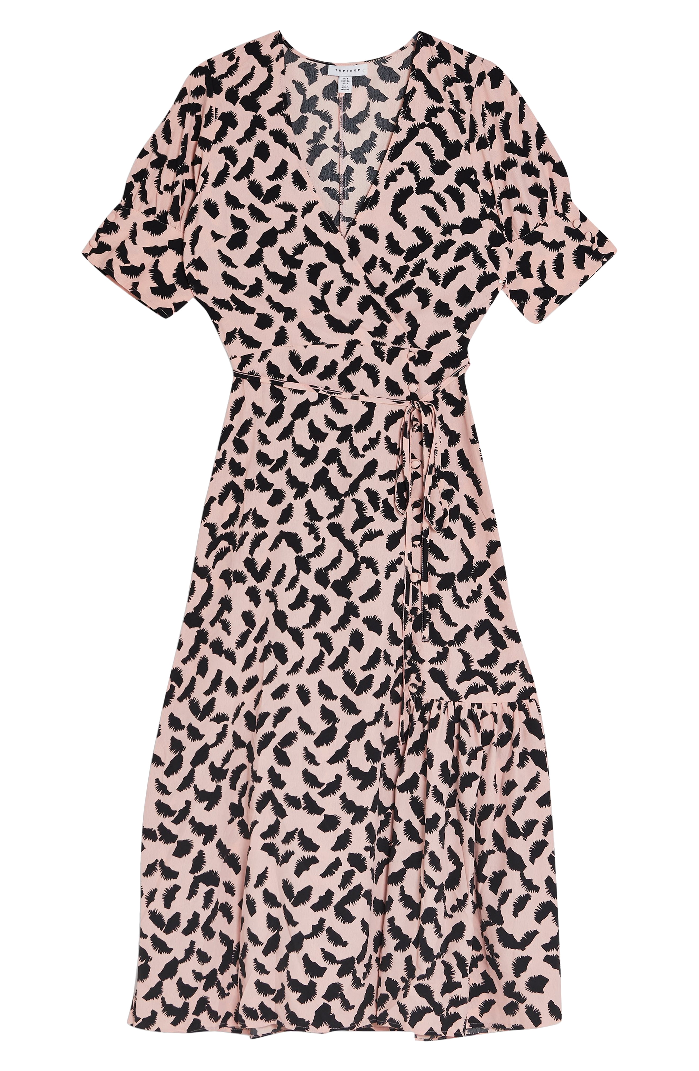 open lace back dress Hot Pink Leopard Print Drop Waist Denim Short Dress