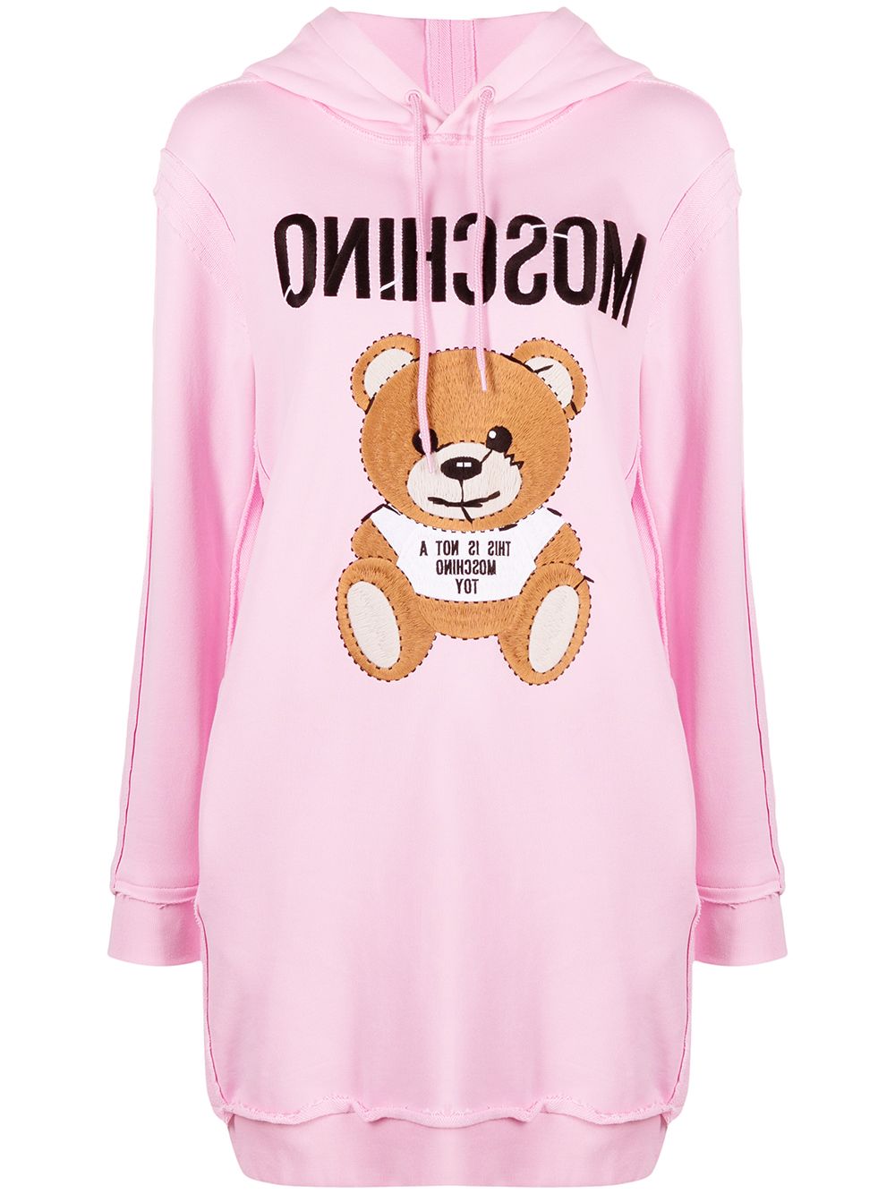 moschino pink sweater dress Love Moschino Logo-print Sweater Dress In Pink