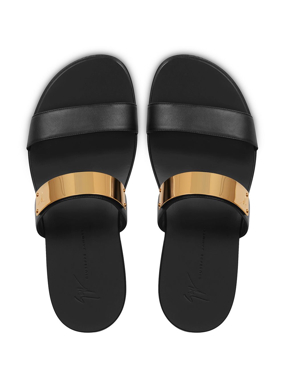 Giuseppe Zanotti Ignazio Leather Sandals In Black - 68% Off  display picture 2