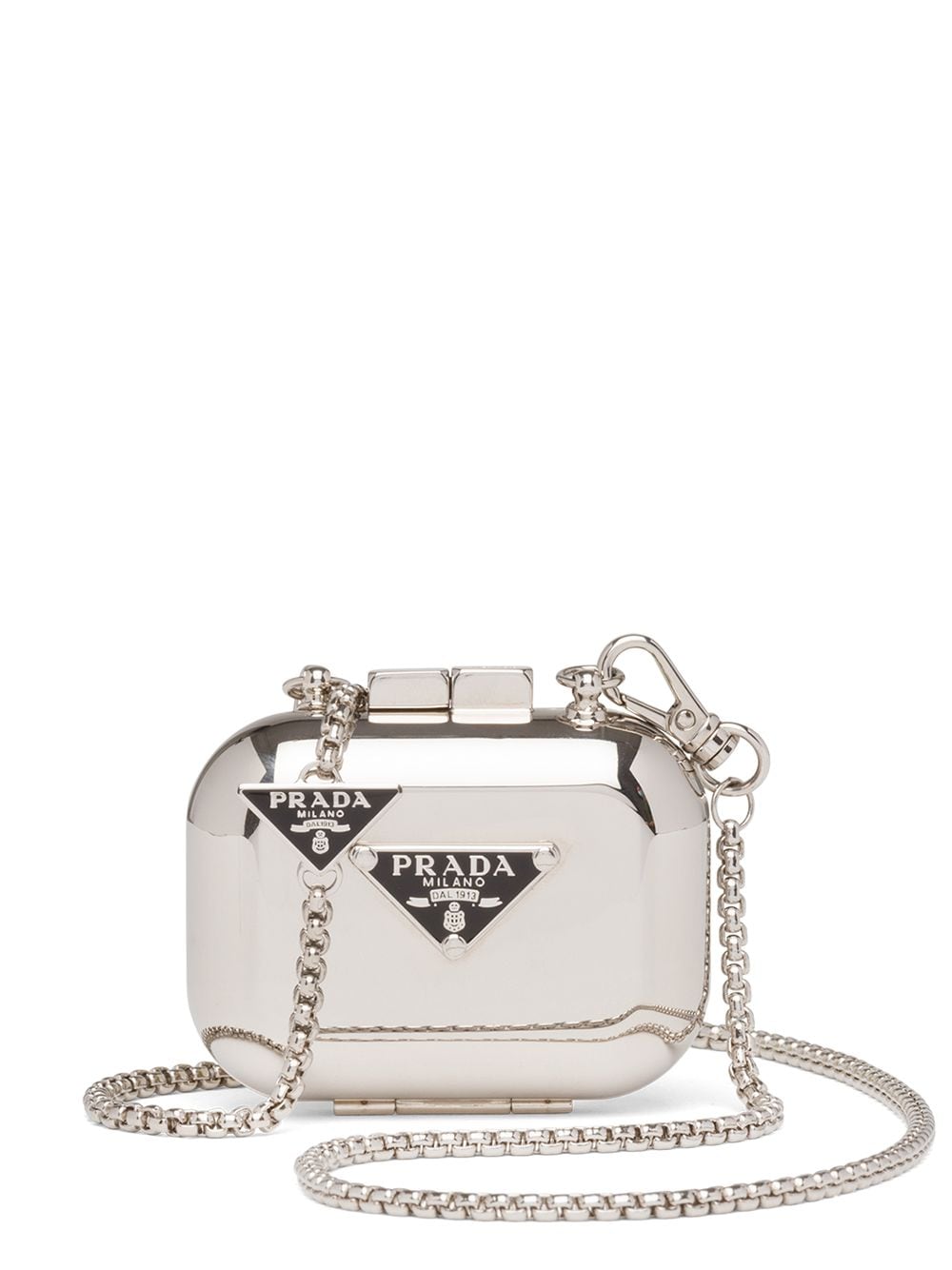 Prada Triangle-Logo Airpods Pro Case - Neutrals | Editorialist