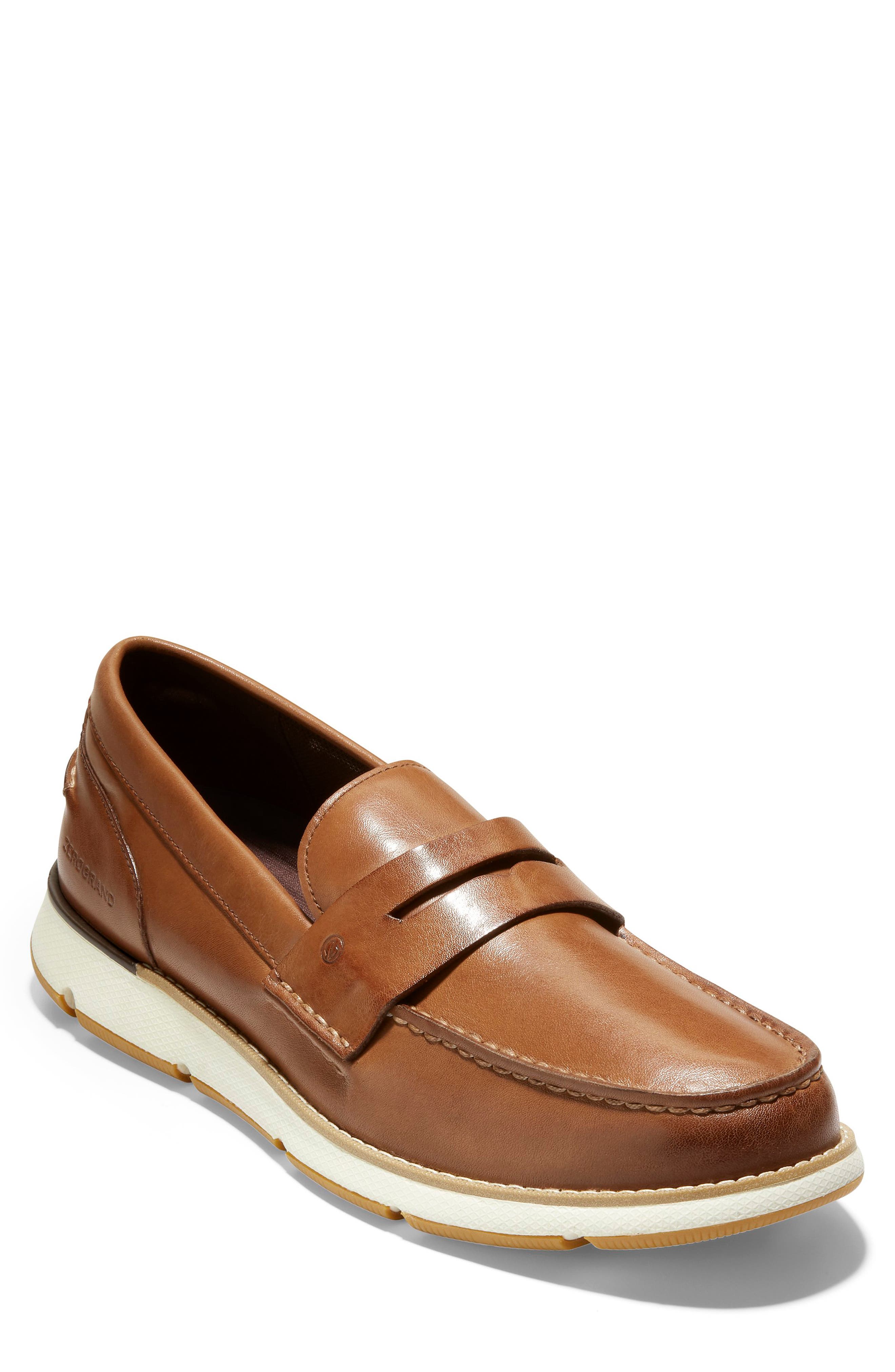 Cole Haan Zero Grand Mens Suede Driving Moccasins Sz 11.5M Brown Casual Loafers Men main image 2