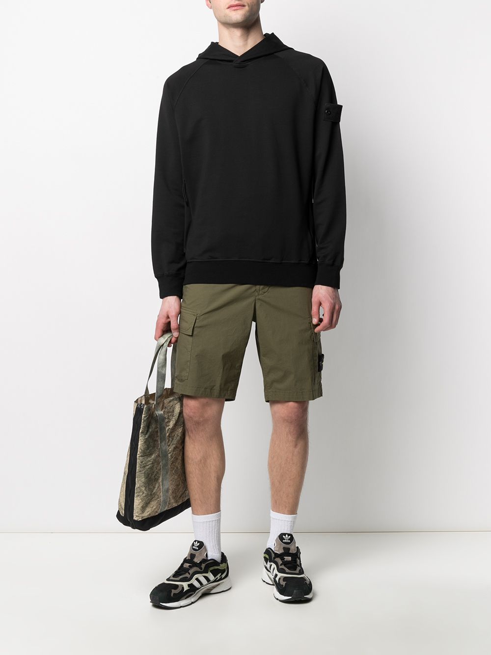 STONE ISLAND Stone Island Stretch-Cotton Cargo Shorts