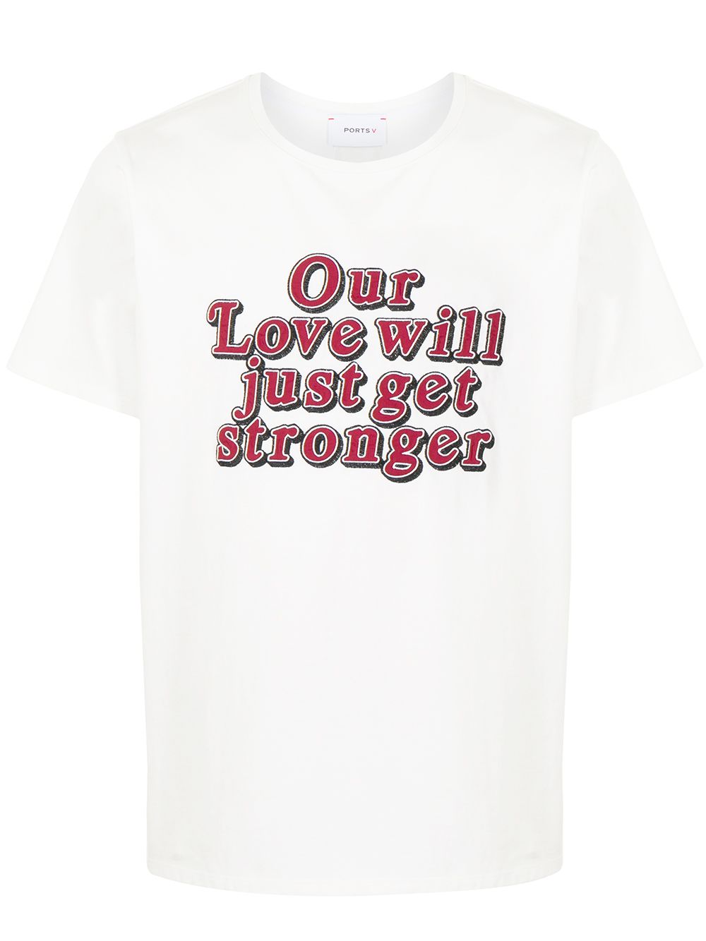 PORTS V Slogan Print T-shirt
