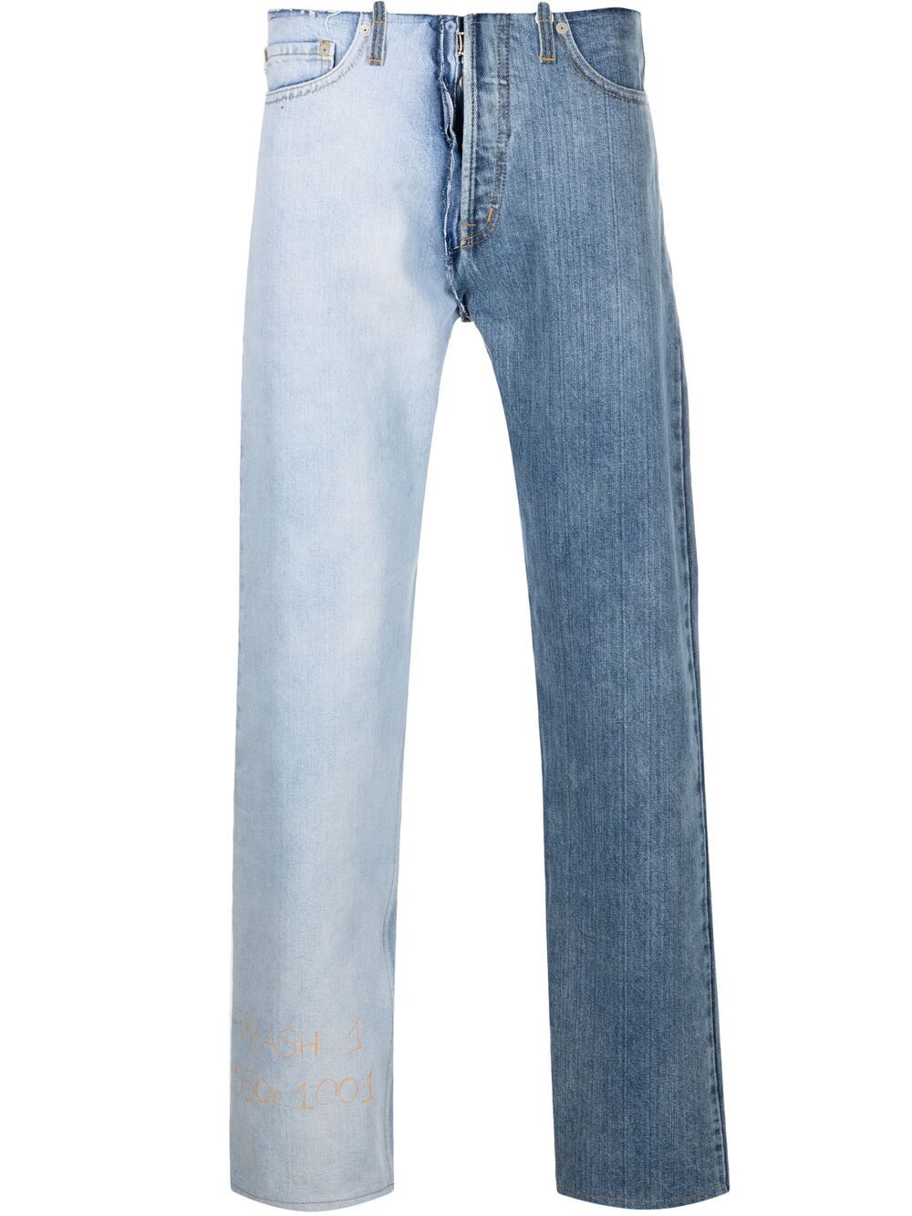 Distressed two tone jeans Clearance