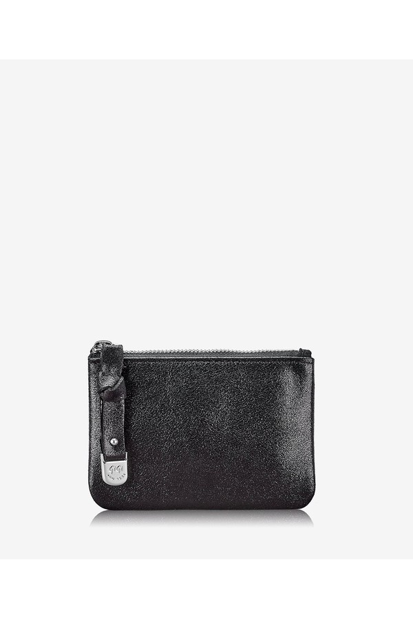 black leather pouch