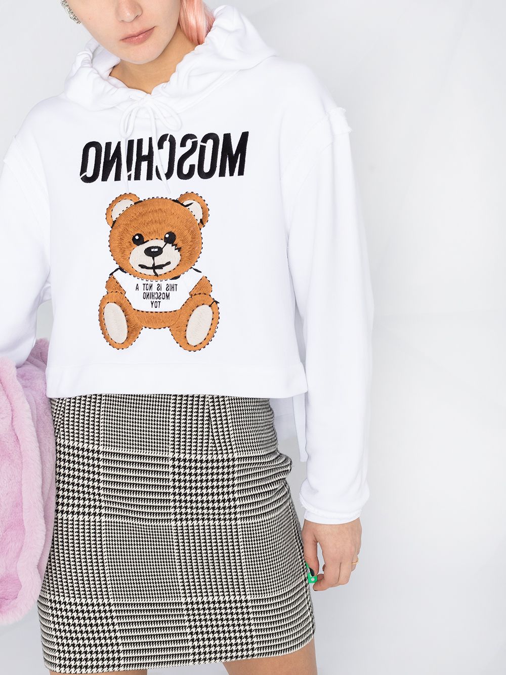 moschino hoodie bear