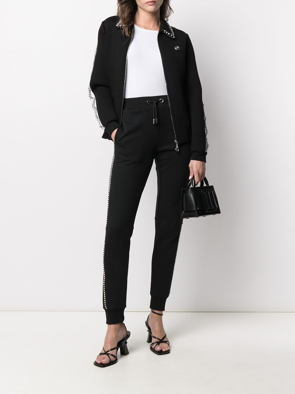 PHILIPP PLEIN Philipp Plein Embellished Logo Bomber Jacket