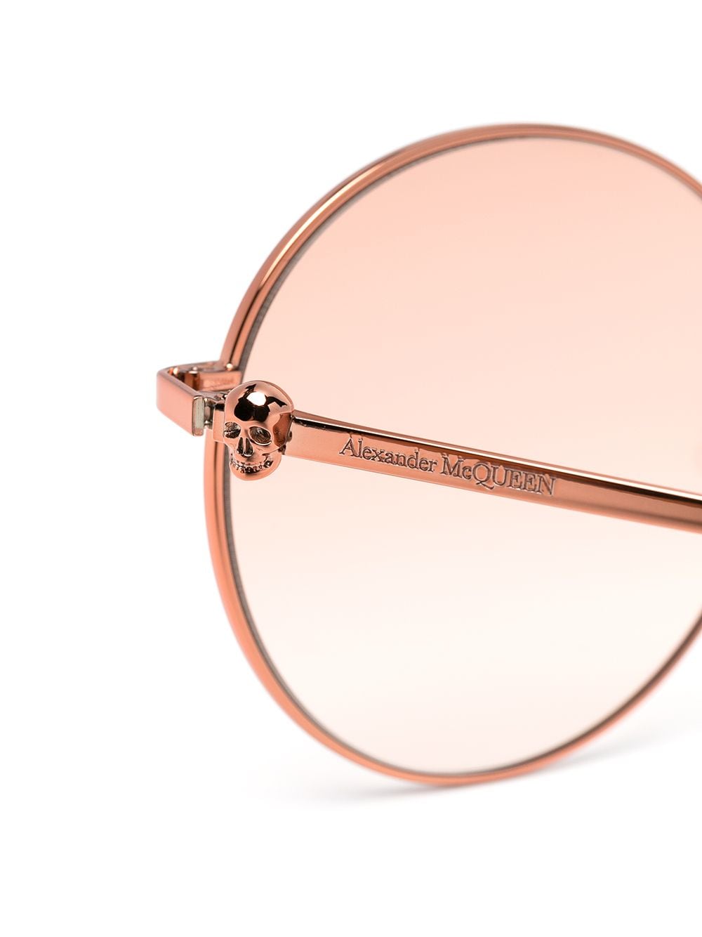 Alexander McQueen AM0275S Skull Round Pink Gradient Sunglasses 59mm Alexander McQueen | Accessories | Alexander Mcqueen Skull  main image 3