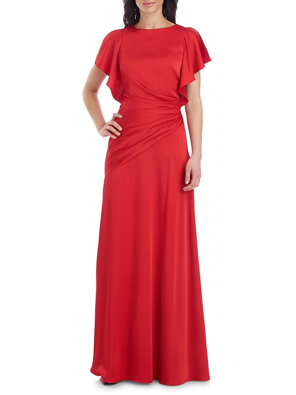 Theia flutter sleeve gown Clearance