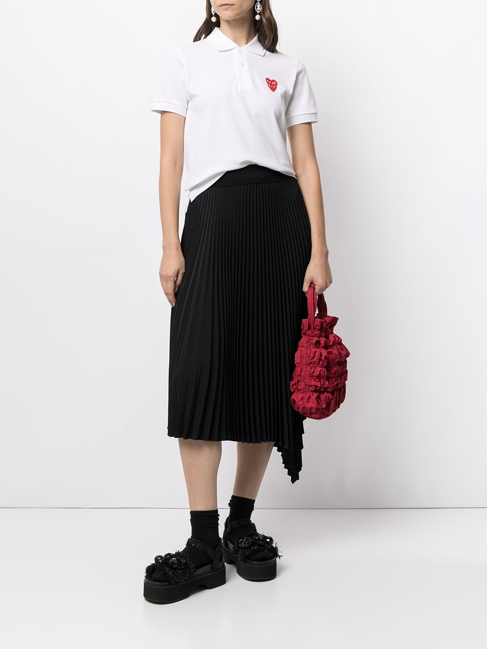 PLAY COMME DES GARCON PLAY COMME DES GARCON Logo-Patch Polo Shirt