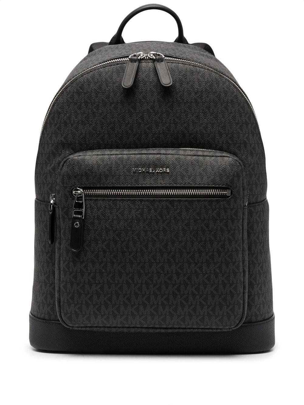 Michael Kors Hudson Monogram Backpack In Black - 22% Off  display picture 1