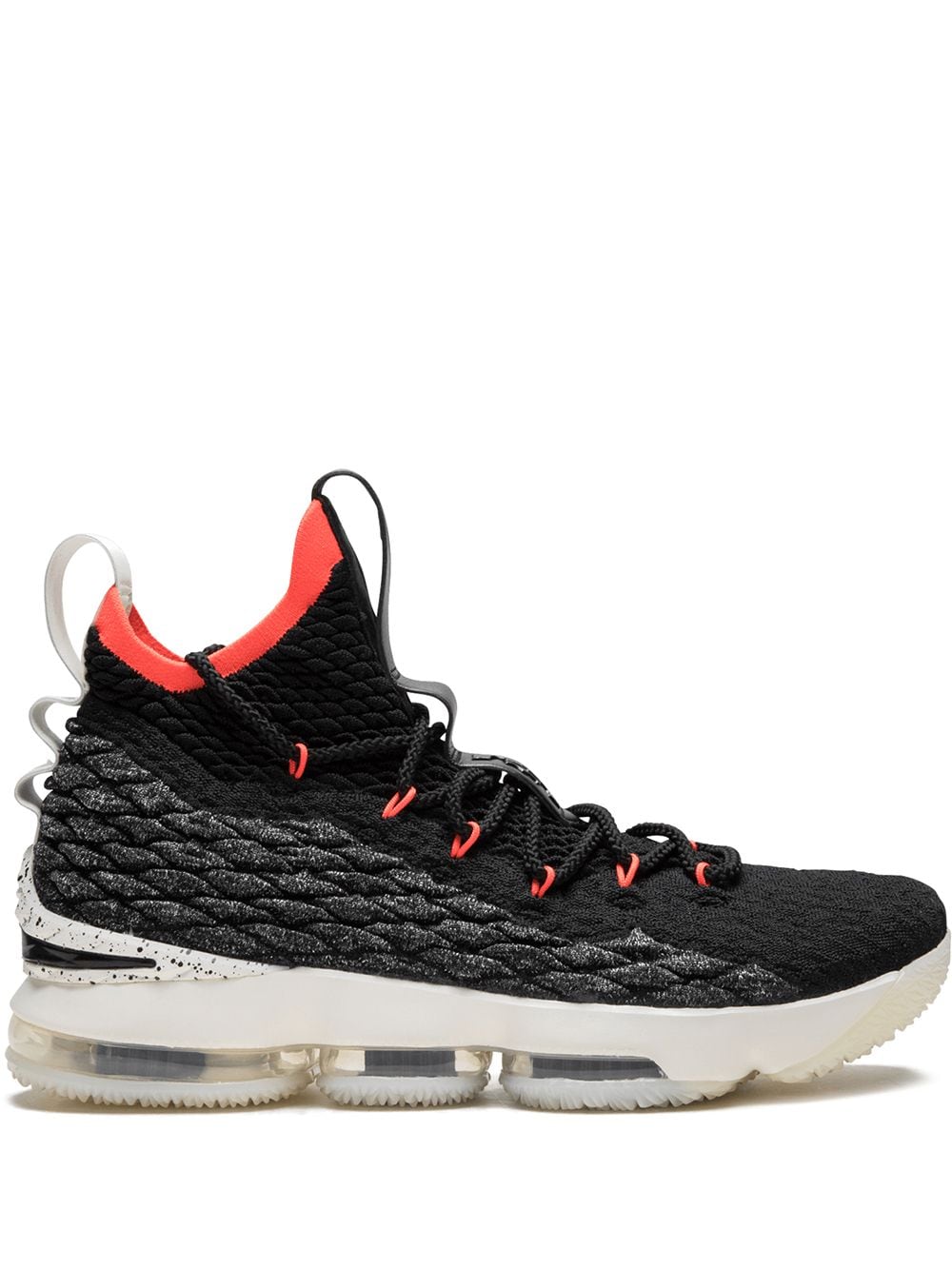 lebron 15 black white red