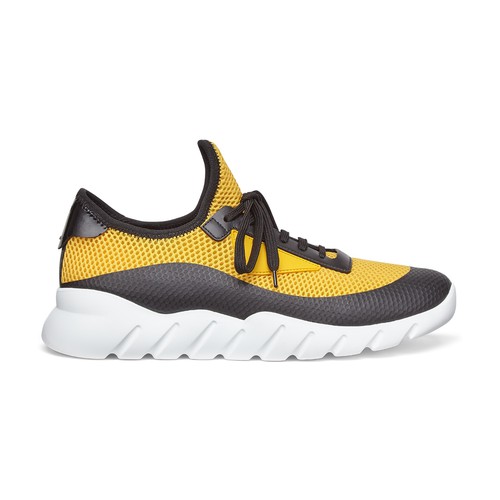 Fendi Black Tech Mesh Running Shoes - Multicolor | Editorialist display picture 1