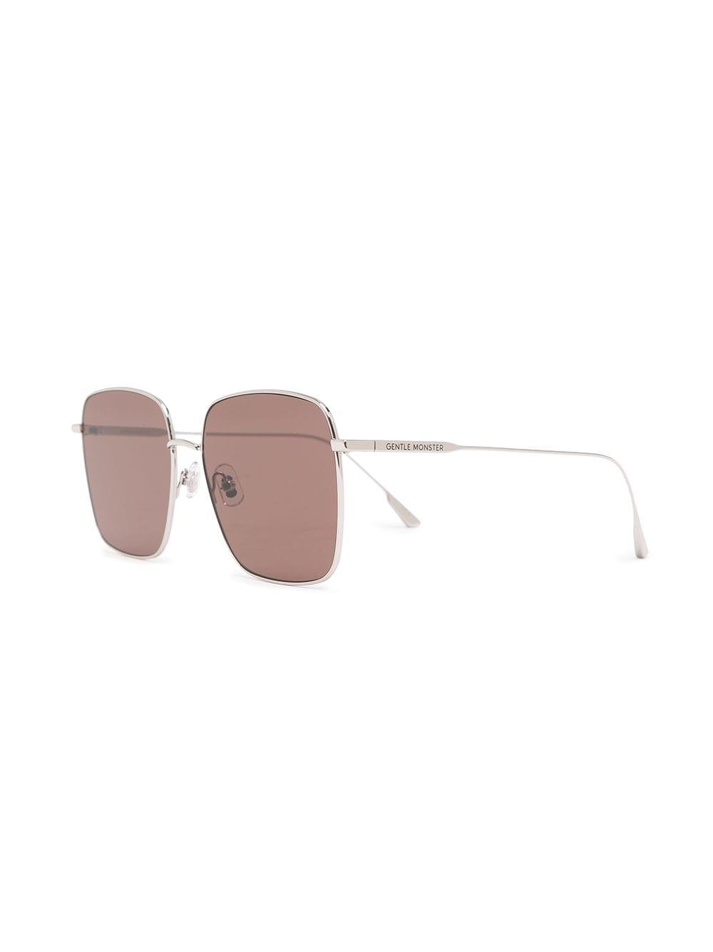 Gentle Monster Diane 02 Square-Frame Sunglasses - Brown | Editorialist