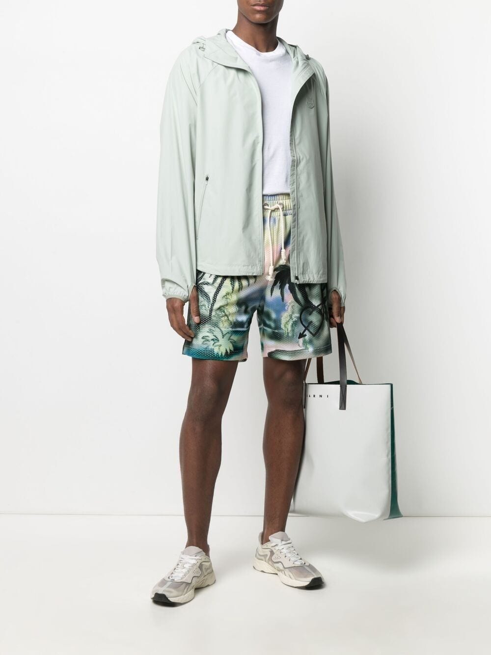 PALM ANGELS Palm Angels Paradise Mesh Track Shorts