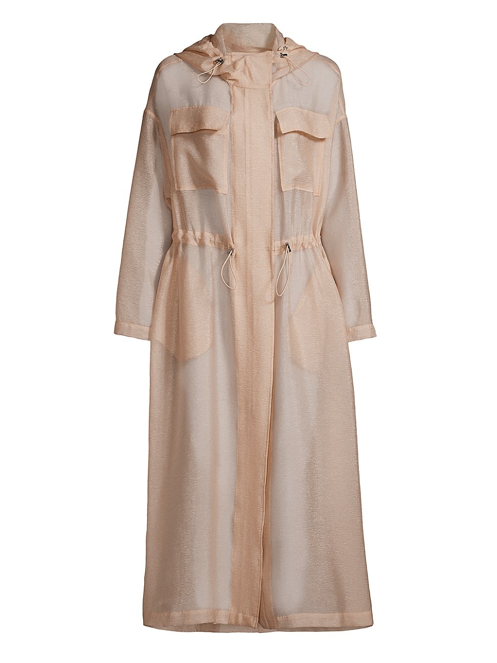 chiffon trench coat